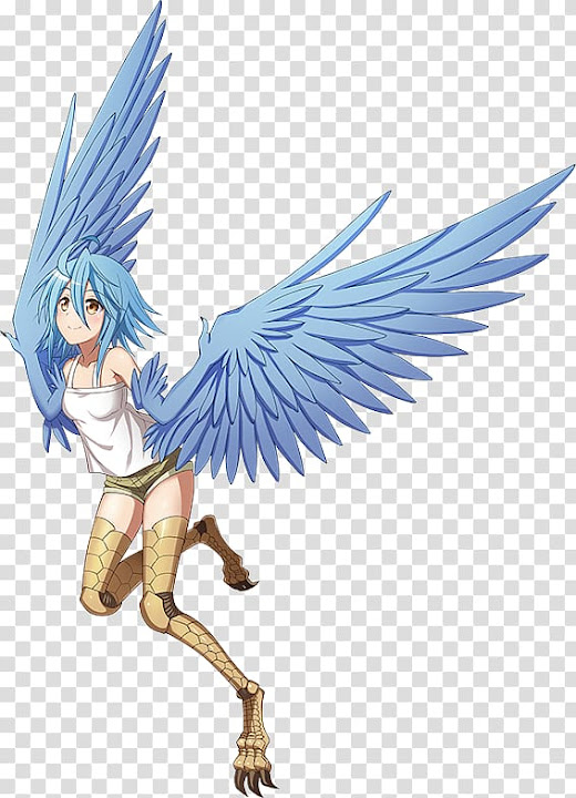 Free: Monster Musume Anime Art Harpy, innocence transparent background ...