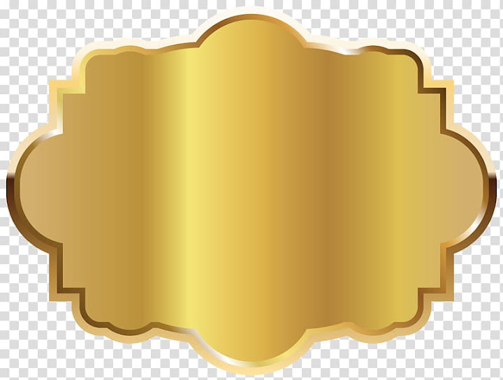 Free: Gold frame illustration, Label , name tag transparent background ...