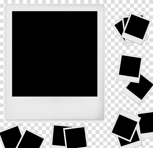 Free: Instant camera frame, Black and white frame transparent ...