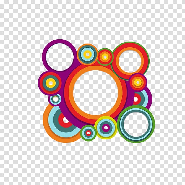 Free: Shape Circle Geometry Color, Multi-colored circle border ...