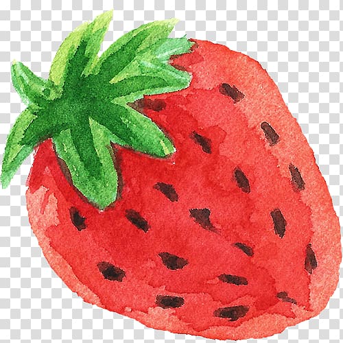 Free: Strawberry , Watercolor Watercolor painting Strawberry Fruit ...