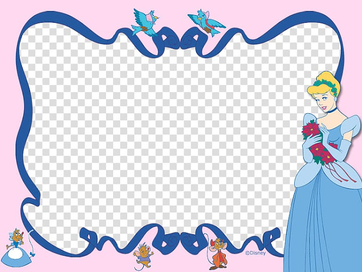 Free: Template , Cute princess frame design template transparent ...