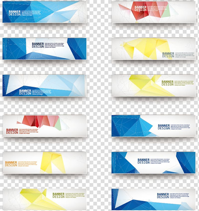 Free: Banner design advertisement, Geometry Euclidean Web banner, Color ...