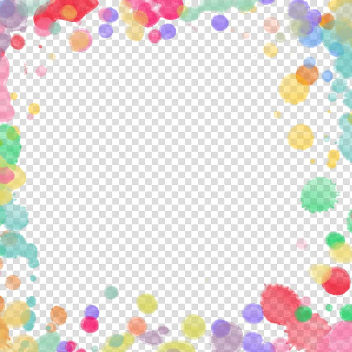 Free: Multicolored paint frame, Color, Colorful bubble border ...