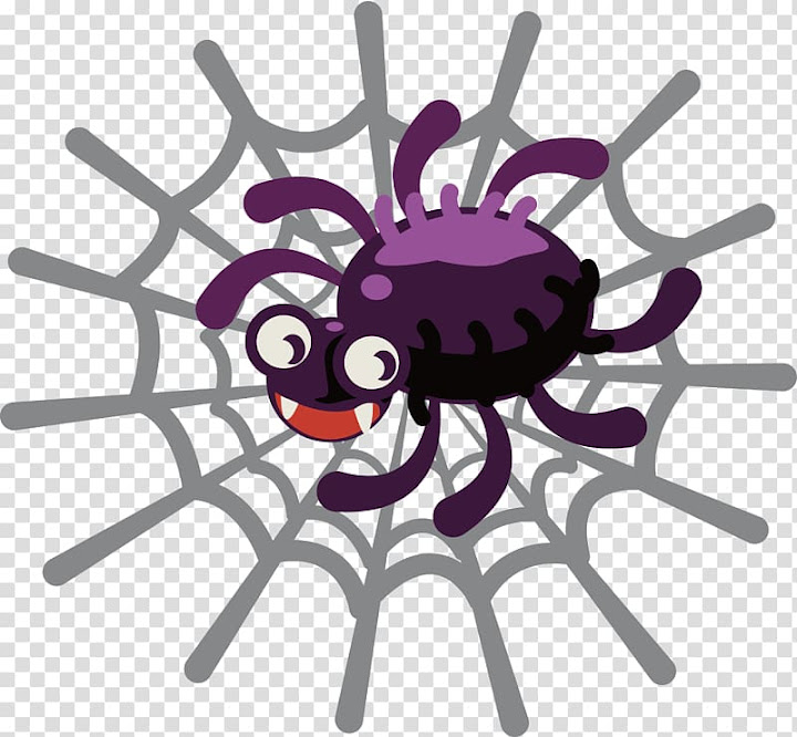 Free: Cartoon spider transparent background PNG clipart - nohat.cc