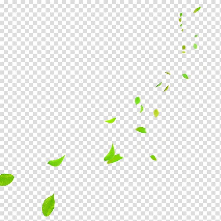 Free: , Clear green leaves falling transparent background PNG clipart ...