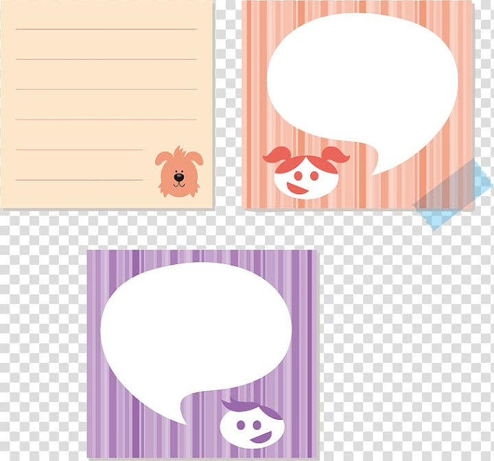 Free: Post-it note Paper, cartoon colored sticky notes transparent ...