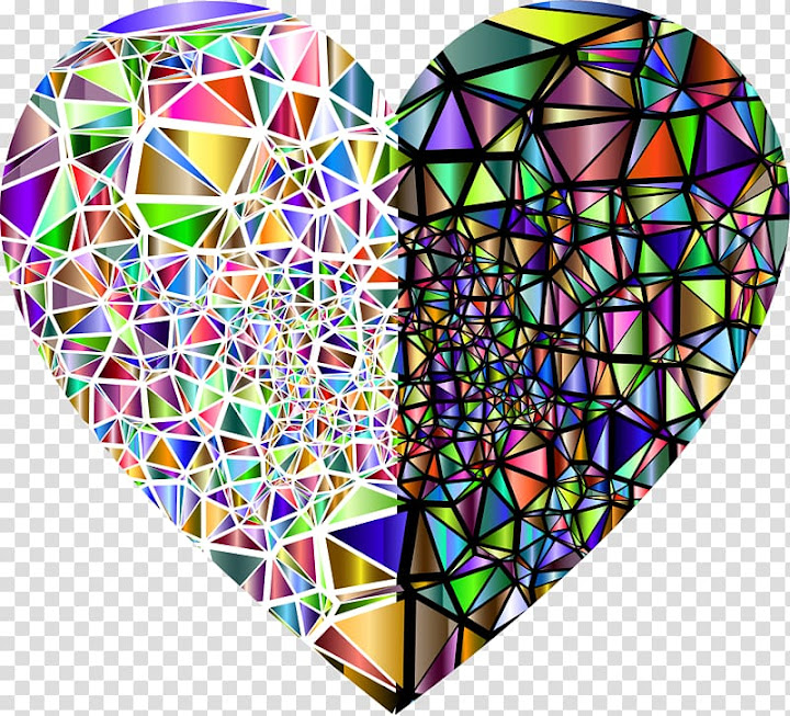 Free: Desktop Heart , abstract polygons transparent background PNG ...