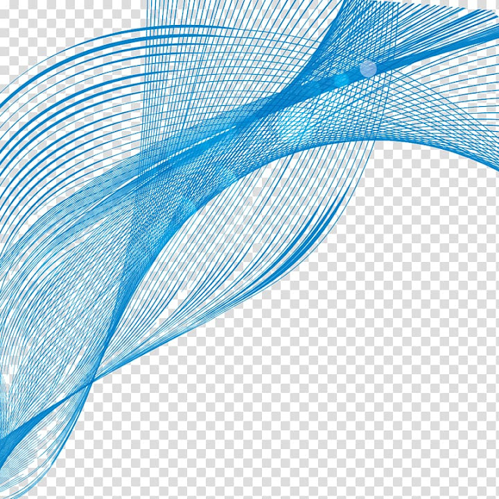 Free: Blue abstract illustration, Line Blue Curve Shape, Blue wavy line ...