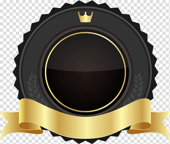 Free: Gold-colored ribbon illustration, Black texture jagged edges ...