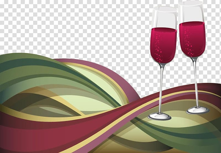 Free: Curve Line, Colored stripes of red wine transparent background ...