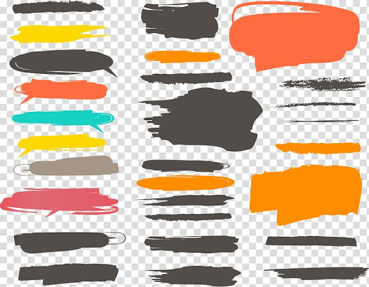 Free: Assorted-color illustration, Ink brush Paint Color, Color paint ...