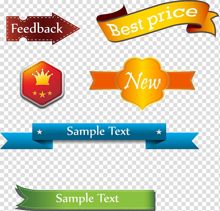 Free: Ribbon CorelDRAW Scalable Graphics, Free irregular tag ...