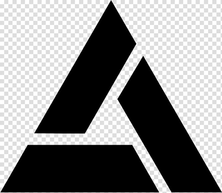 Free: Assassin Creed Logo Resource , black and white abstract painting ...