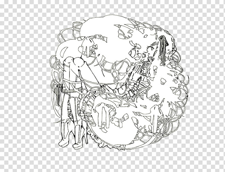 Free: Line drawing, abstract painting transparent background PNG ...