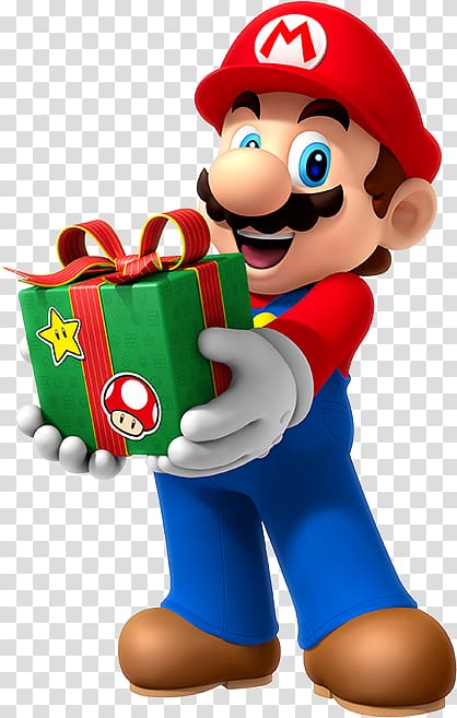 Free: Super Mario carrying green gift box illustration, Super Mario ...