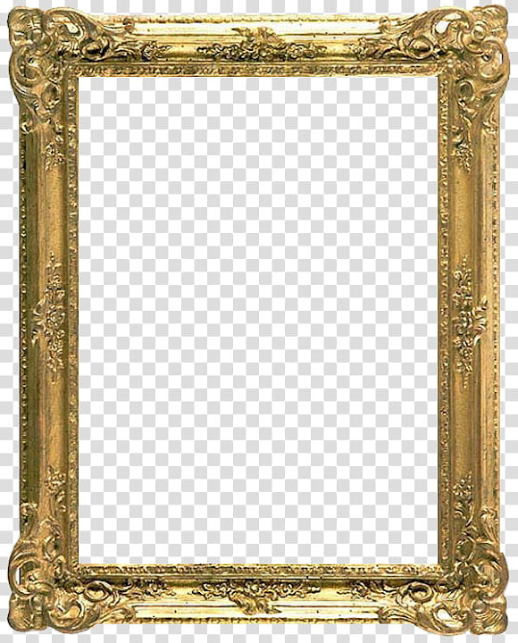 Free: Frames, rectangular gold frame transparent background PNG clipart ...