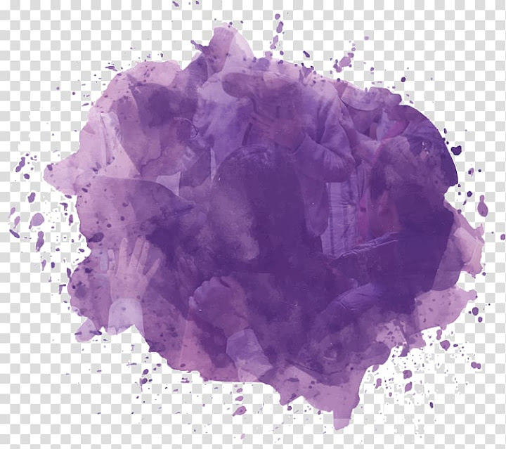 Free: Purple abstract painting, Watercolor painting, watercolour splash ...