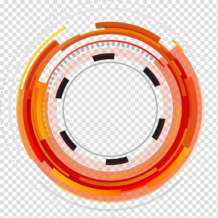 Free: Circle Orange, Hand painted orange circle transparent background ...