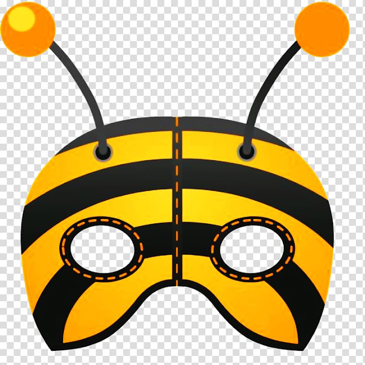 Free: Mask Bee Costume Mardi Gras Halloween, bee transparent background ...