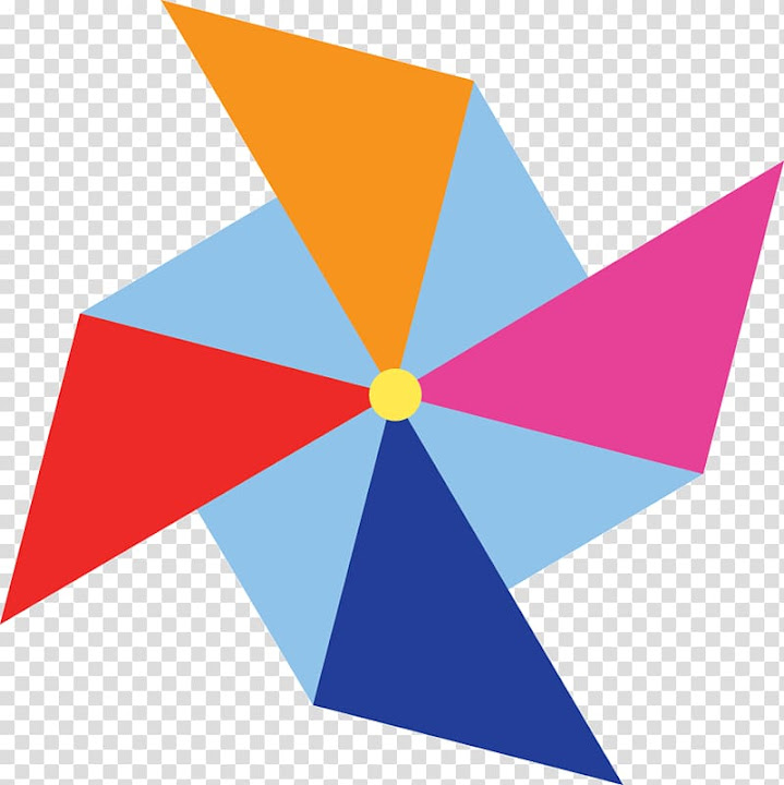 Free: Orange, purple, blue, and red abstract logo, Pinwheel transparent ...