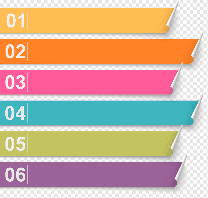 Free: Infographic Icon, PPT title sequence, six assorted color paper ...