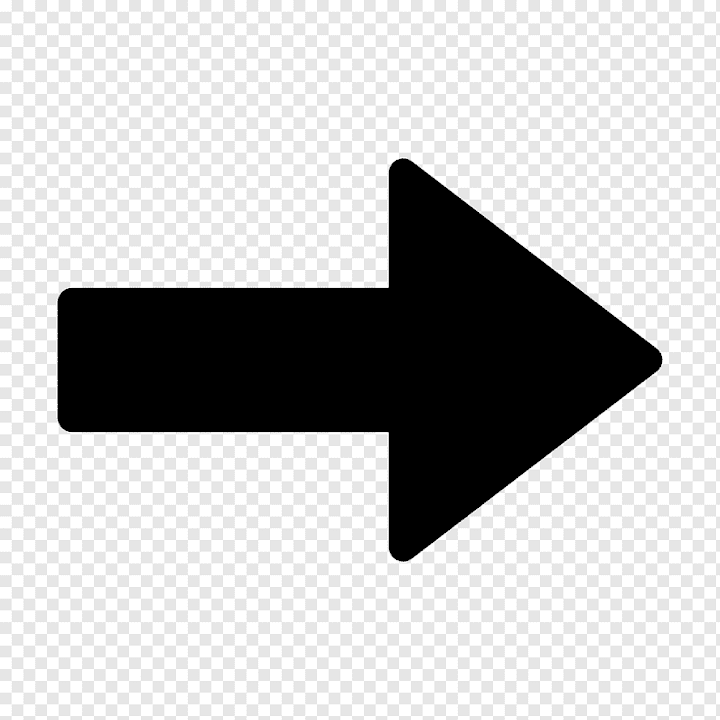 Free: Arrow Emoji Computer Icons, right arrow, angle, triangle, black ...