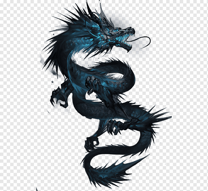 Free: blue dragon illustration, Tattoo Chinese dragon Japanese dragon ...