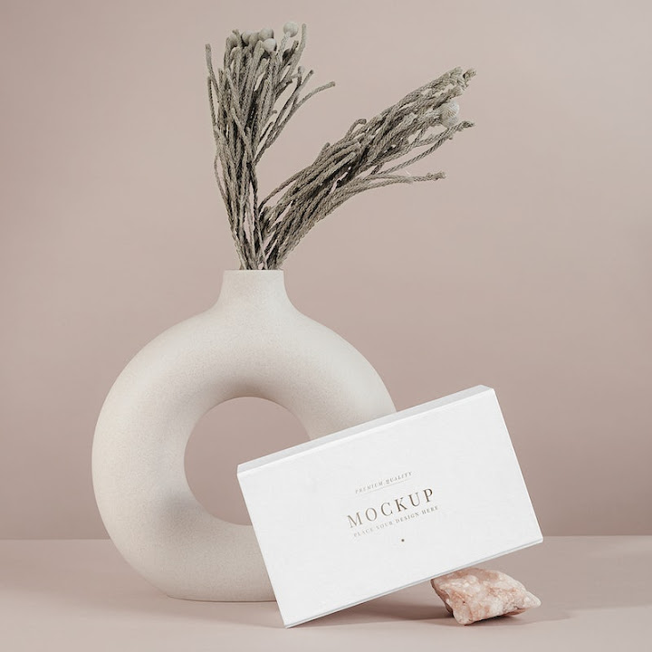 Free: White box mockup design on minimal | Free PSD Mockup - rawpixel ...