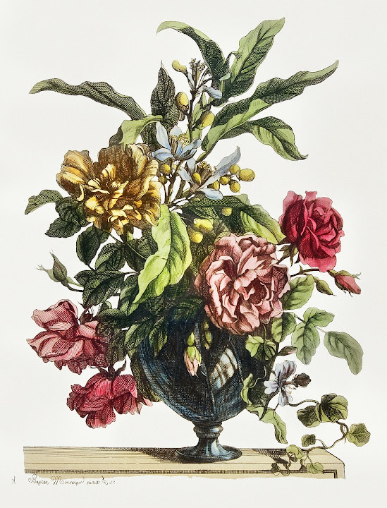 Free: Vase of Flowers (1660) by Jean Baptiste Monnoyer. Original from ...
