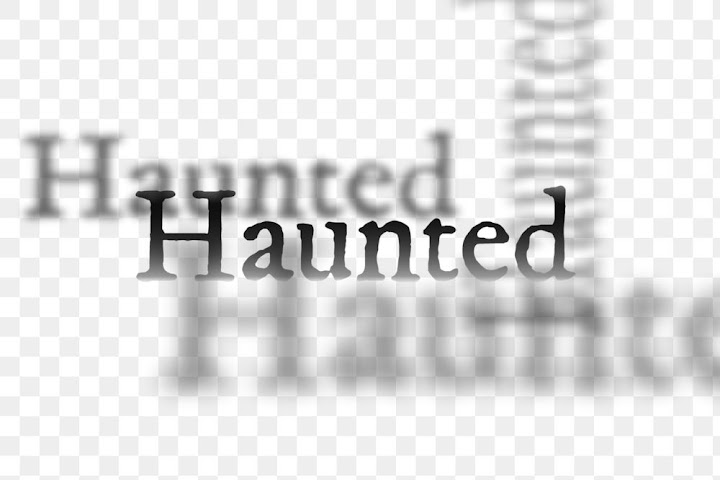 Free: Haunted PNG sticker, drop shadow font | Free stock illustration ...