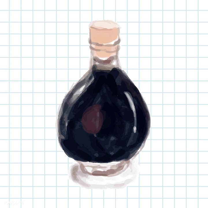 Free: Hand drawn balsamic vinegar watercolor style | Free stock vector ...