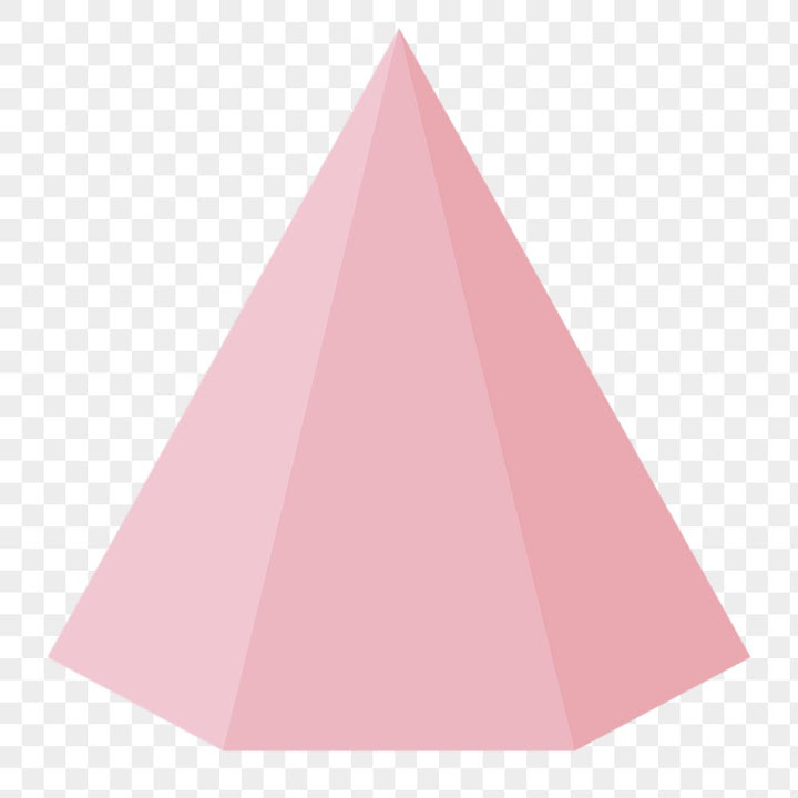 Free: 3D hexagonal pyramid png element, | Free PNG Sticker - rawpixel ...
