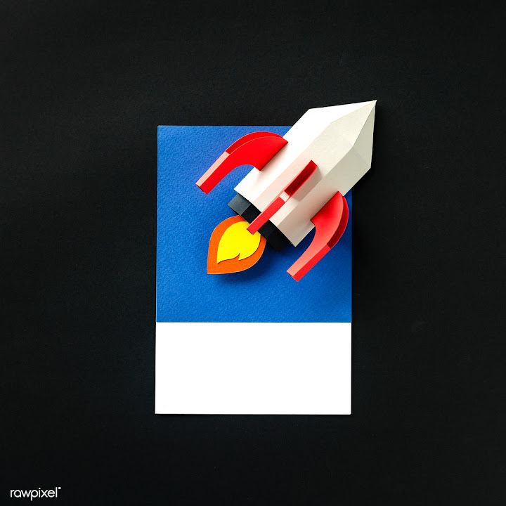 Free: Paper craft art of a rocket ship | Free stock photo - 541639 ...