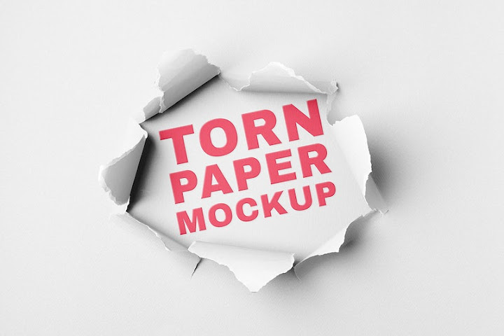 Free: White paper hole mockup, torn | Free PSD Mockup - rawpixel - nohat.cc