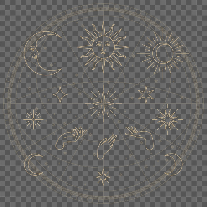 Free: Gold celestial png sticker on transparent | Free PNG - rawpixel ...