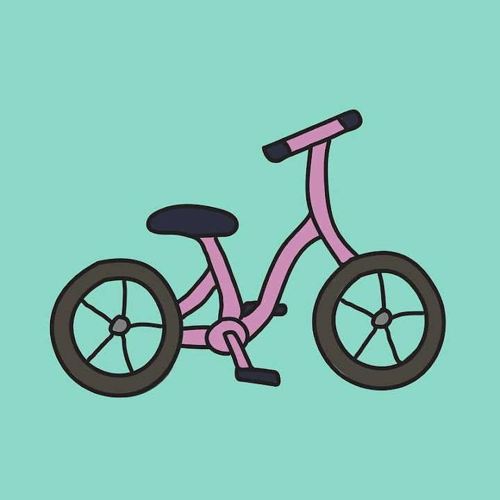 Free: Pink bicycle cartoon illustration, vehicle | Free Photo ...