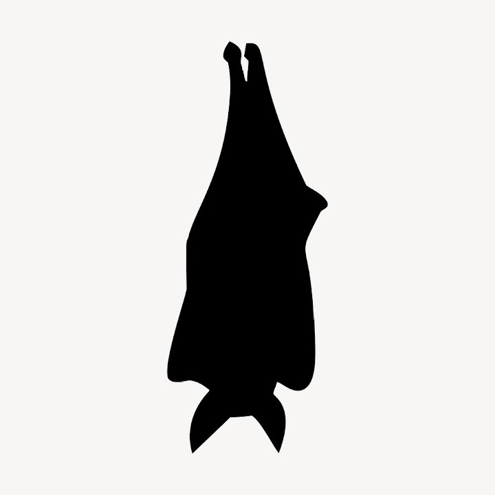 Free: Sleeping bat silhouette clipart, animal | Free Photo - rawpixel ...