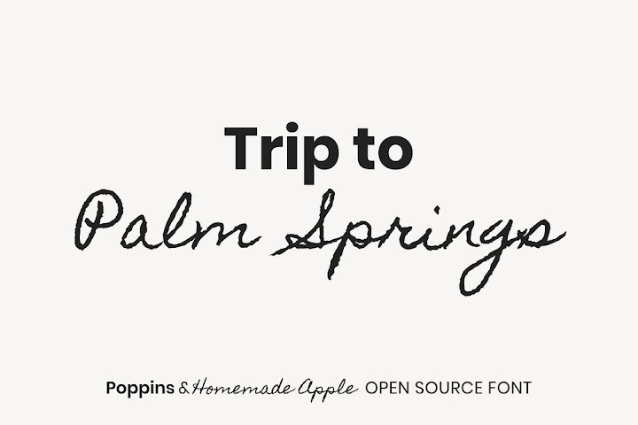 Free: Poppins & Homemade Apple open | Free Font Add-on - rawpixel ...