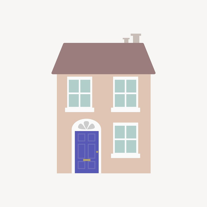 Free: Cartoon house clipart, architecture illustration. | Free Photo ...
