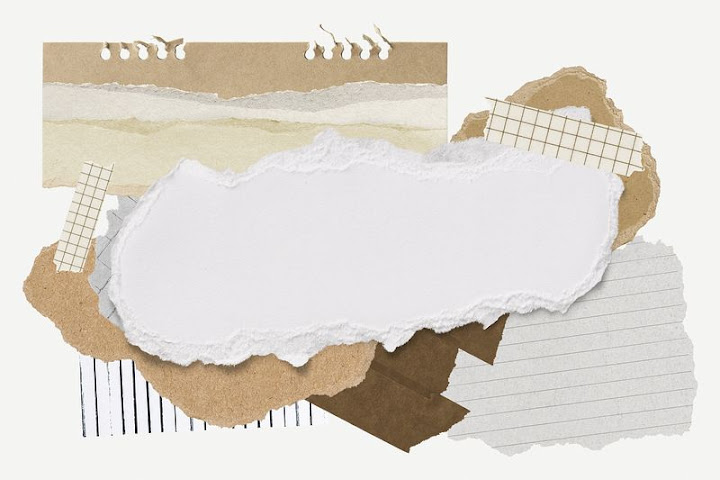 Free: Paper collages frame background, aesthetic | Free PSD - rawpixel ...