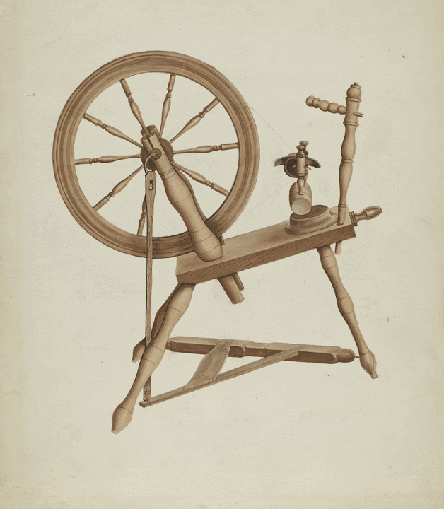 Free: Shaker Flax Spinning Wheel (ca.1936) | Free Photo - rawpixel ...