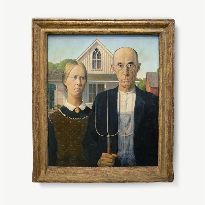 Free: American Gothic by Grant Wood | Free PSD - rawpixel - nohat.cc