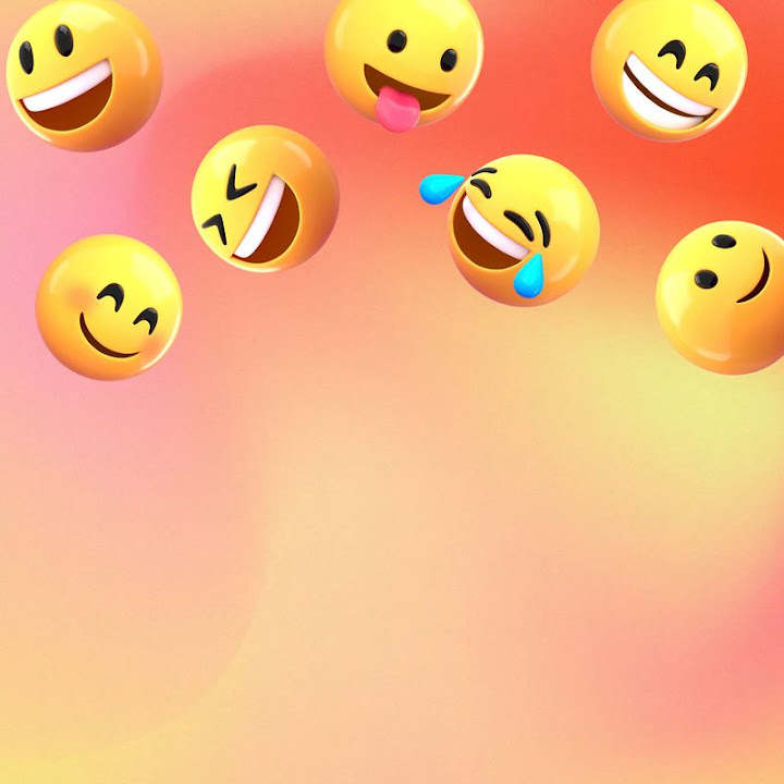 Free: Cheerful laughing emoticons background, gradient | Free Photo ...