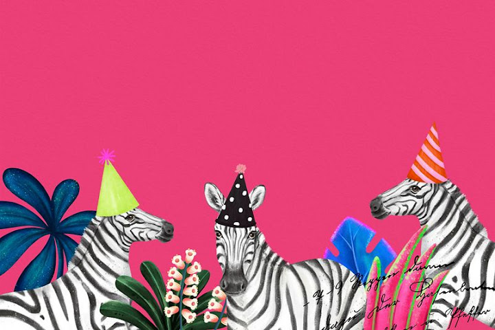 Free: Cute zebra background, pink party | Free Photo Illustration ...