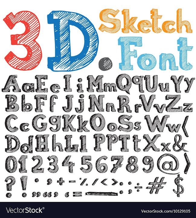 Free: Complete font set vector image - nohat.cc