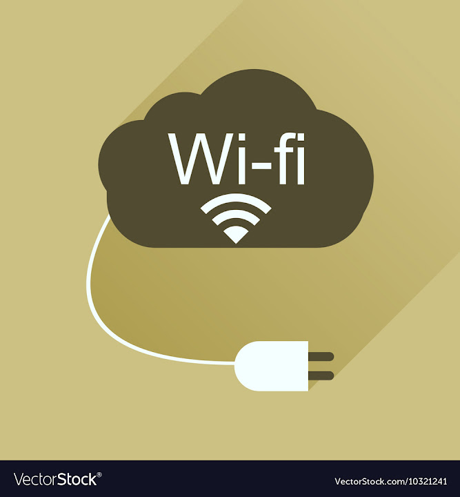 Free: Flat icon with long shadow Wi fi modem vector image - nohat.cc