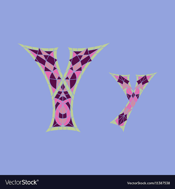 Free: Low poly letter Y in colored mosaic polygon vector image - nohat.cc