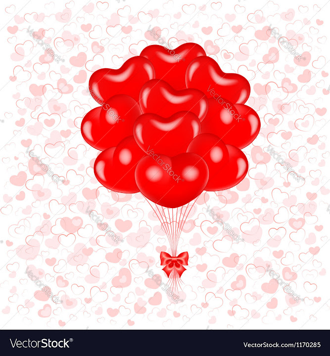 Free: Red balloons vector image - nohat.cc