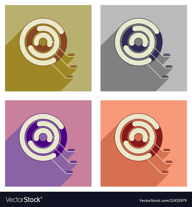 Free: Concept of flat icons with long shadow diagram vector image ...